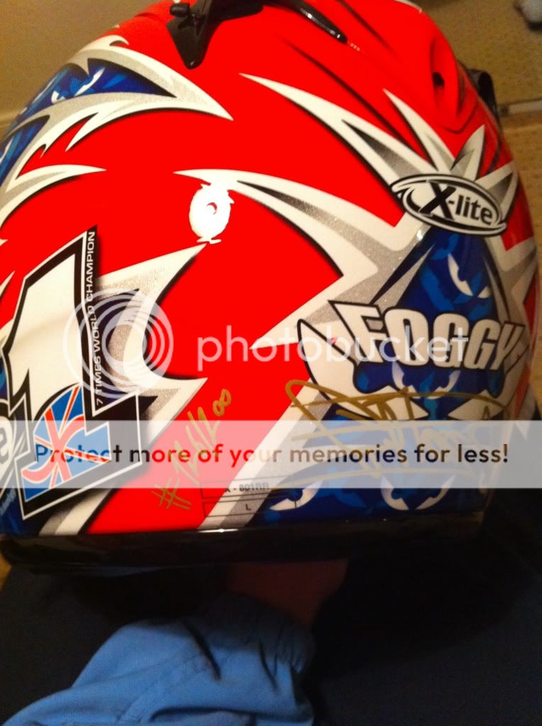 Limited Edition Signed Carl Fogarty Helmet X-lite 801rr Helmet | RMS ...